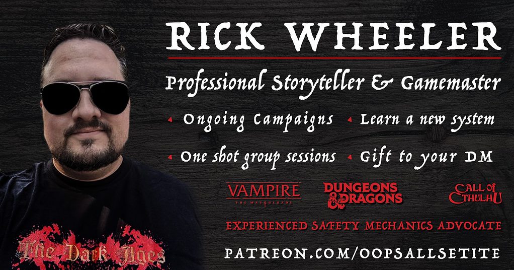 Rick Wheeler at Patron Hunt — Find Your Next Favorite Indie Creator